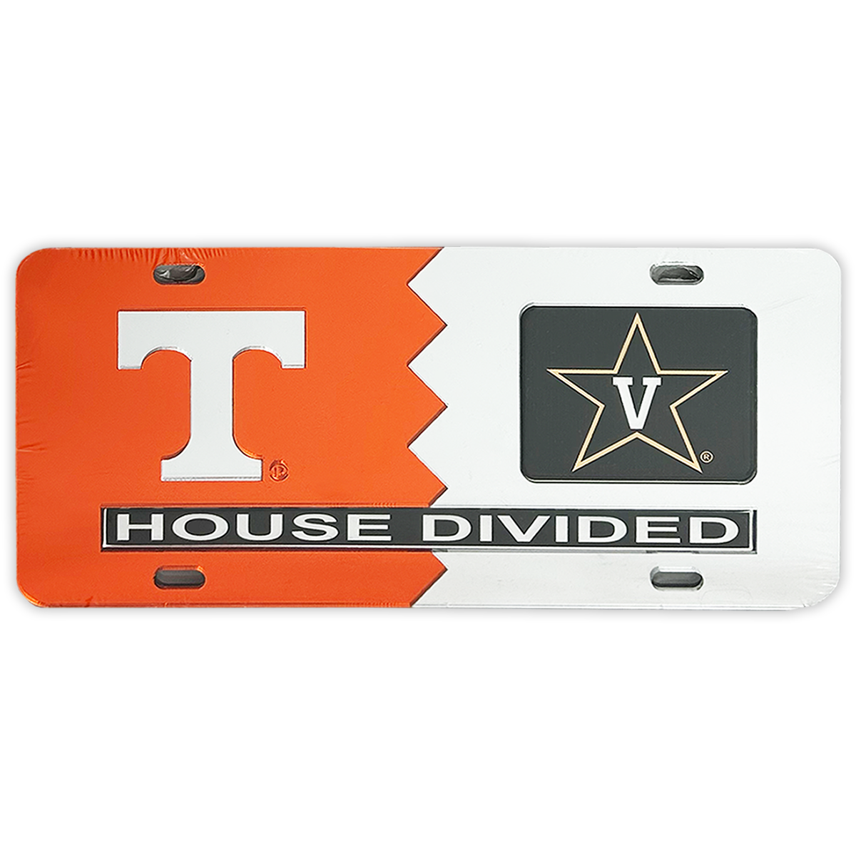 House Divided – Tennessee (UT) / Vanderbilt (Vandy) License Plate Tag ...