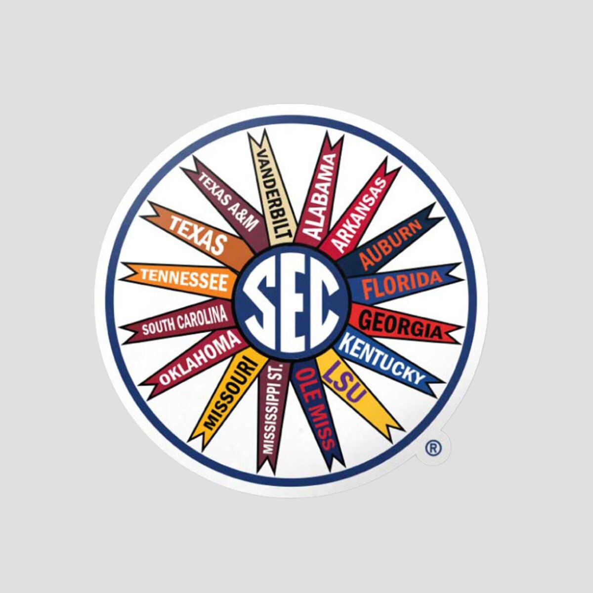 SEC Pinwheel Decal | VolShop - Official Campus Store of the University ...