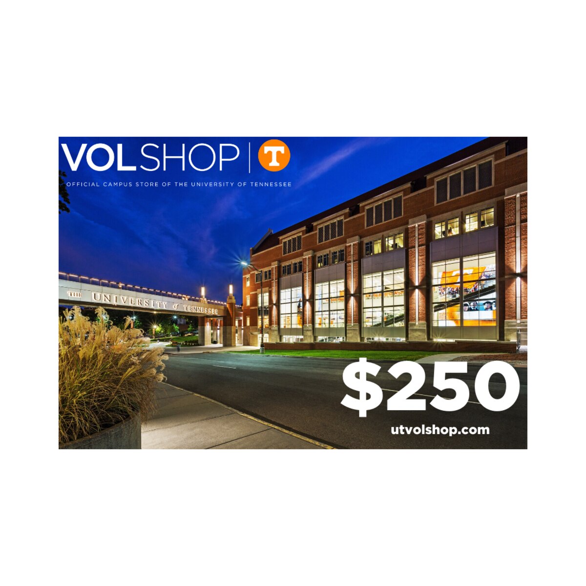 $250 VolShop Virtual Gift Card | VolShop - Official Campus Store of the ...